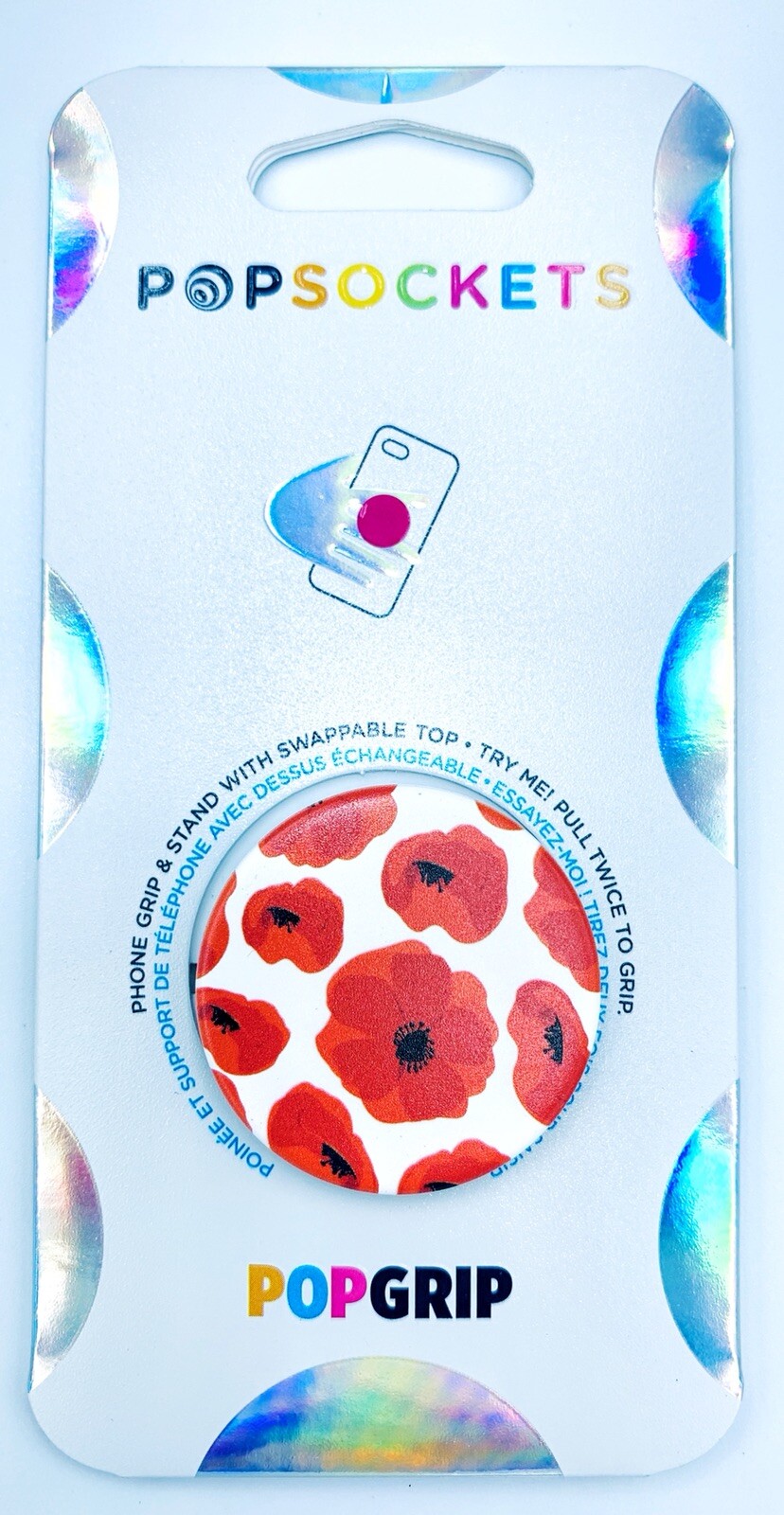 Authentic PopSockets Red Poppies Phone Holder Grip PopSocket Pop Socket ...