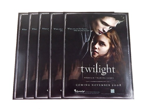 Lot of (5) 2008 Inkworks Twilight Trading Card Promo Sell Sheets | eBay