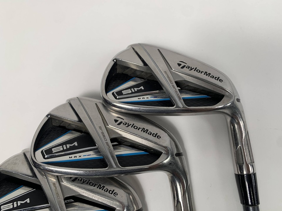 TaylorMade SIM MAX Iron Set 8-PW+GW Accra 50i 50g Regular Graphite Mens ...
