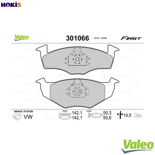 BRAKE PAD SET DISC BRAKE 301066 FOR VW GOLF/III/Mk FLIGHT/CLASSIC JETTA ...