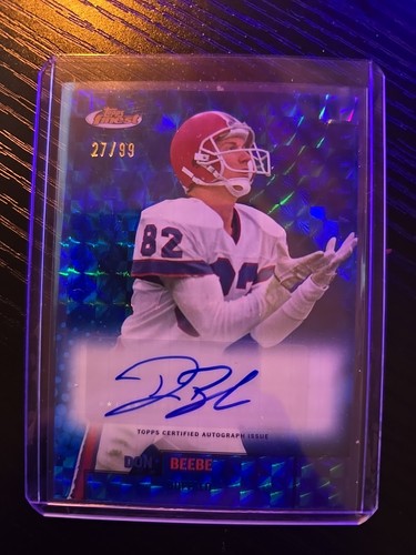 2024 Topps Finest - Don Beebe Flashback Autograph Blue /99 - BILLS | eBay