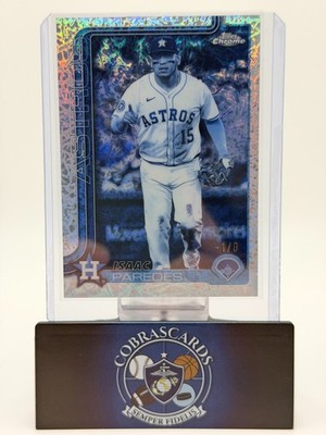 2025 Topps Chrome Update Isaac Paredes Frozen Fractor Refractor -1/0 ...