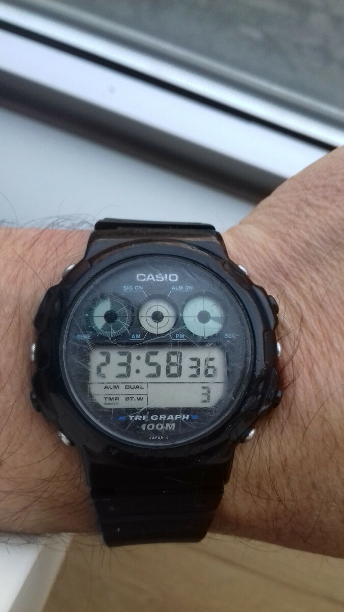 CASIO TGW-10 MODULE 827 TRI GRAPH WATCH VINTAGE JAPAN T CASIO TGW-10 MODULE 827 TRI GRAPH WATCH VINTAGE JAPAN T