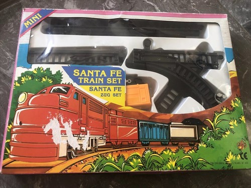 Mini Santa Fe Train Set Zug Set - Open Box all Pieces Accounted For | eBay