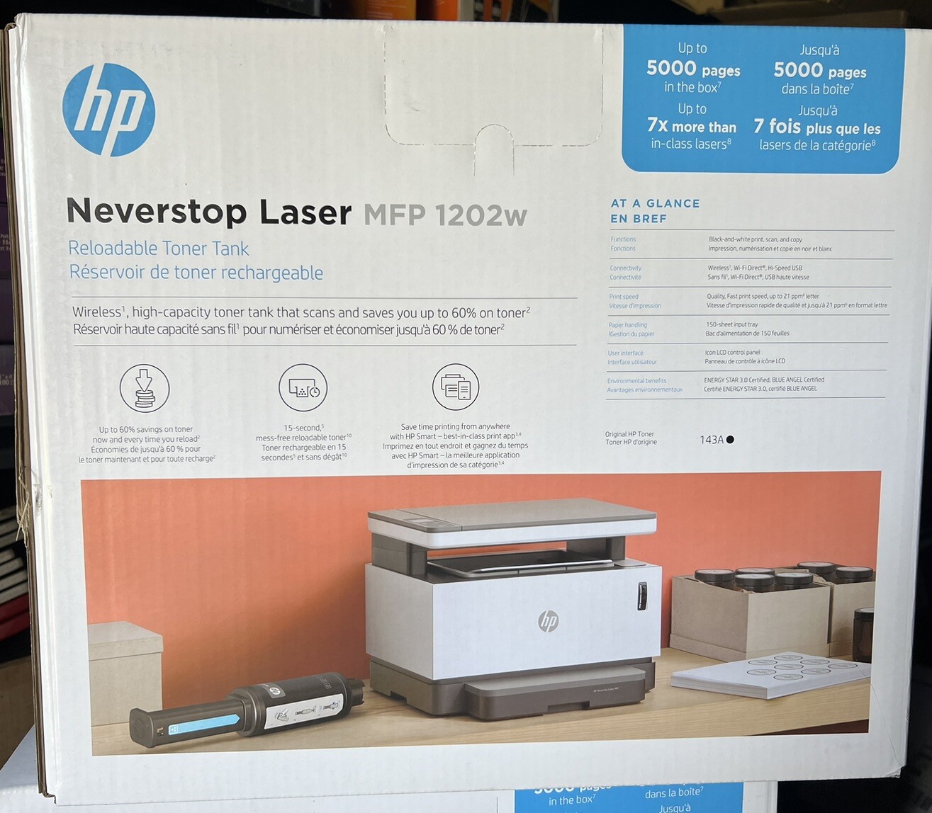 HP Neverstop Laser MFP 1202w All-In-One Printer for sale online | eBay