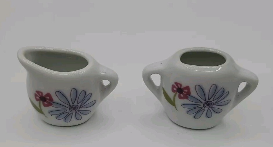 Barbie Schylling 12 Piece Mini Ceramic Tea Set: Plates Cups Teapot ...