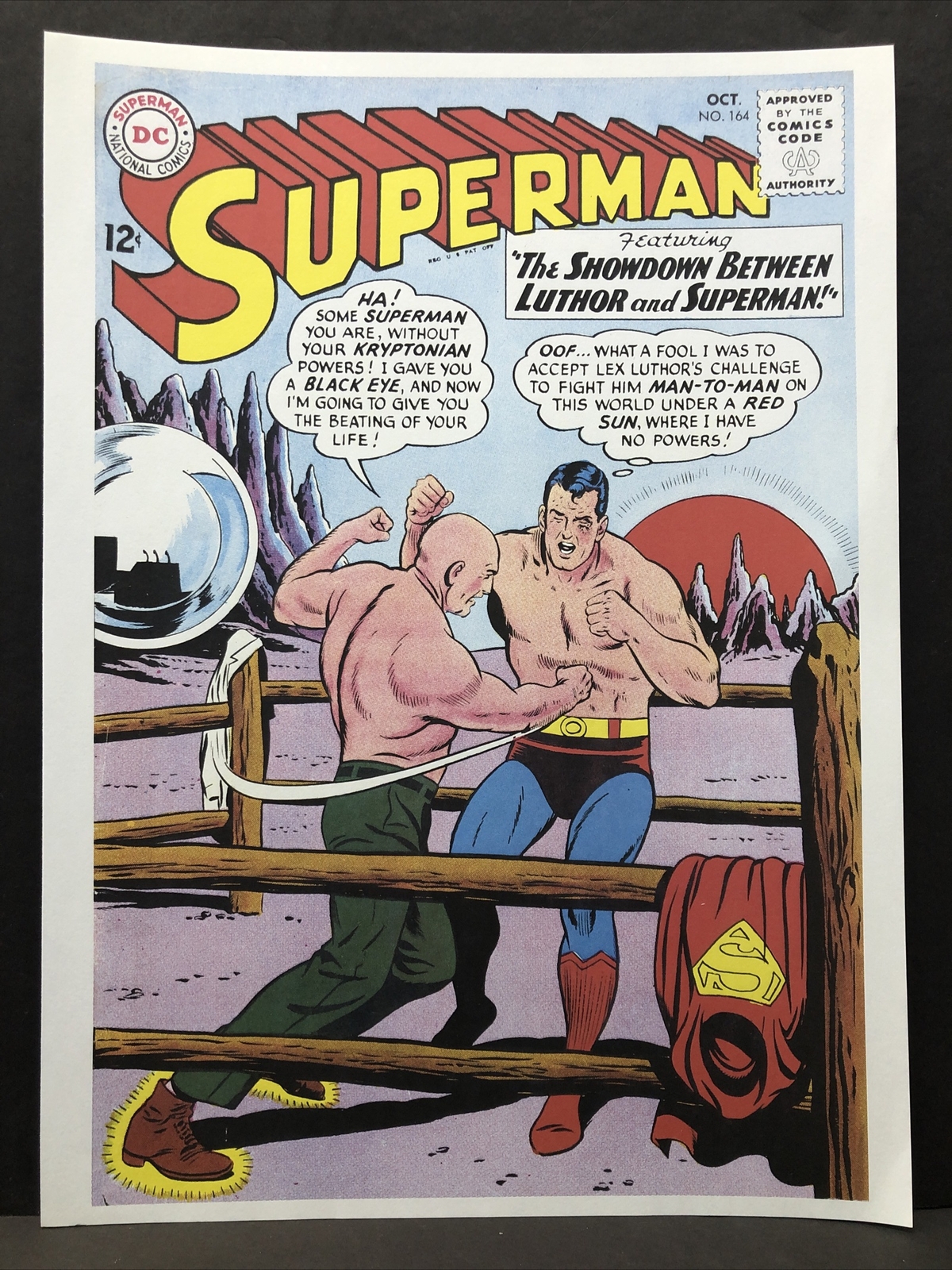 Superman #164 Vs Lex Luther COVER DC Comics Poster 10x14 Curt Swan ...