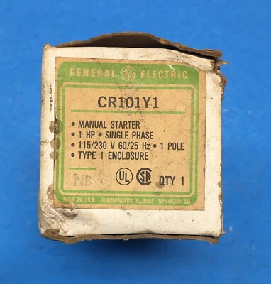 General Electric CR101Y1 Manual Starter | eBay