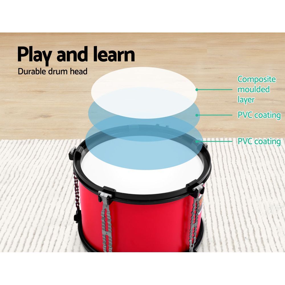 Keezi Kids 7 Drum Set Junior Drums Kit Musical Play Toys Childrens Mini ...