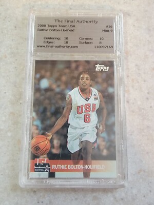 Ruthie Bolton-Holifield 2000 Topps Team USA TFA 9 Mint | eBay