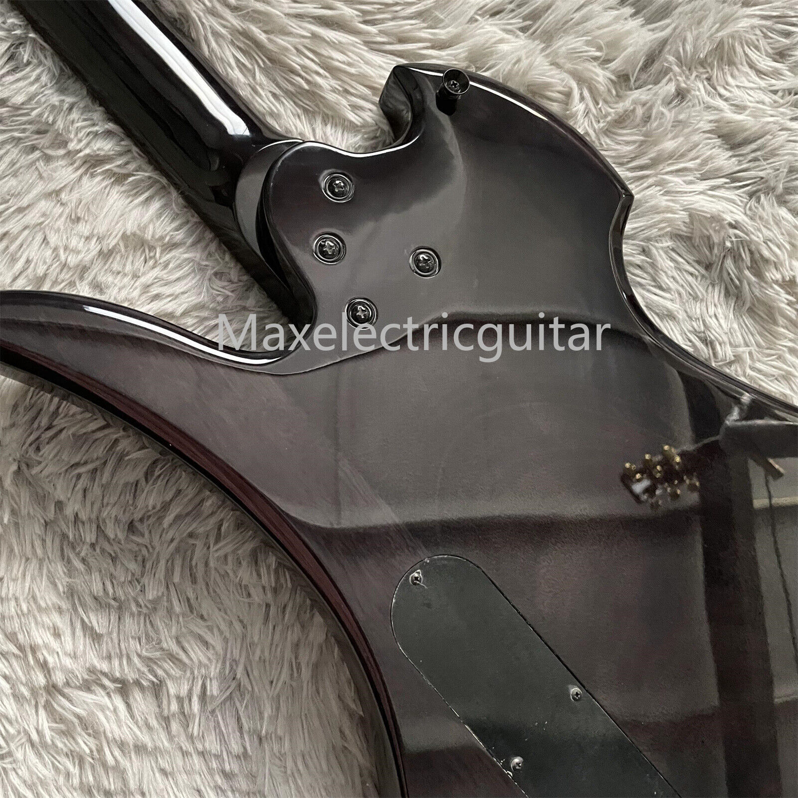 Mockingbird 4 String Solid Body Electric Bass Guitar Tree Burl Top ...