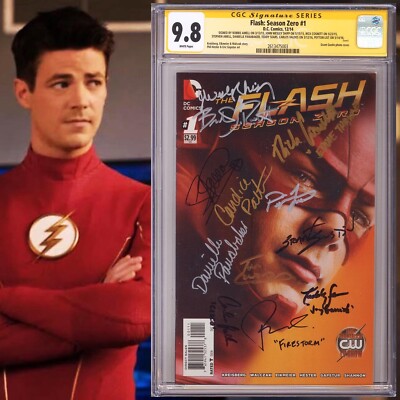 CGC 9.8 SS Flash Season Zero #1 signed by Gustin, Valdes, Patton ...