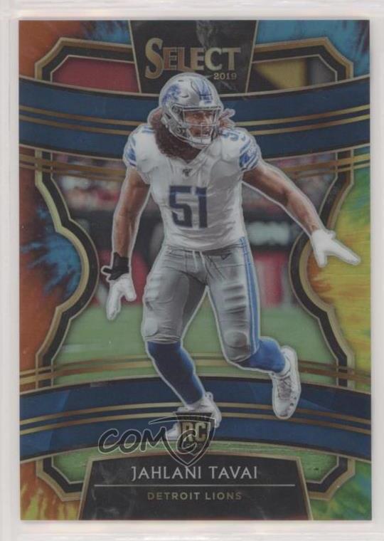2019 Panini Select - Concourse Tie-Dye Prizm #69 Jahlani Tavai /25 (RC ...
