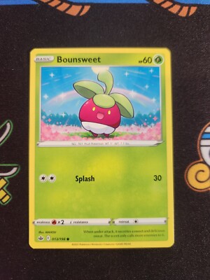 EXACT CARD PICTURED Bounsweet Pokemon SWSH06 Chilling Reign 013 /198 ...
