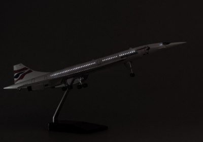 1:125 50CM BRITISH AIRWAYS Concorde Plane Led Sound-Controll Light ...