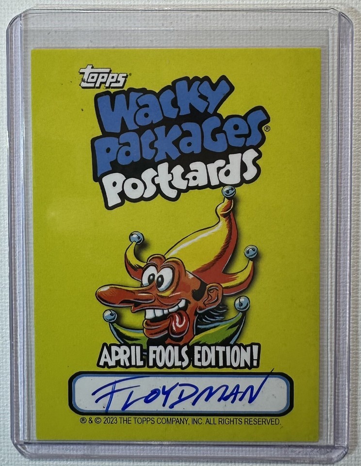 2023 Wacky Packages Postcards April Fools SKETCH Card By Floydman | eBay