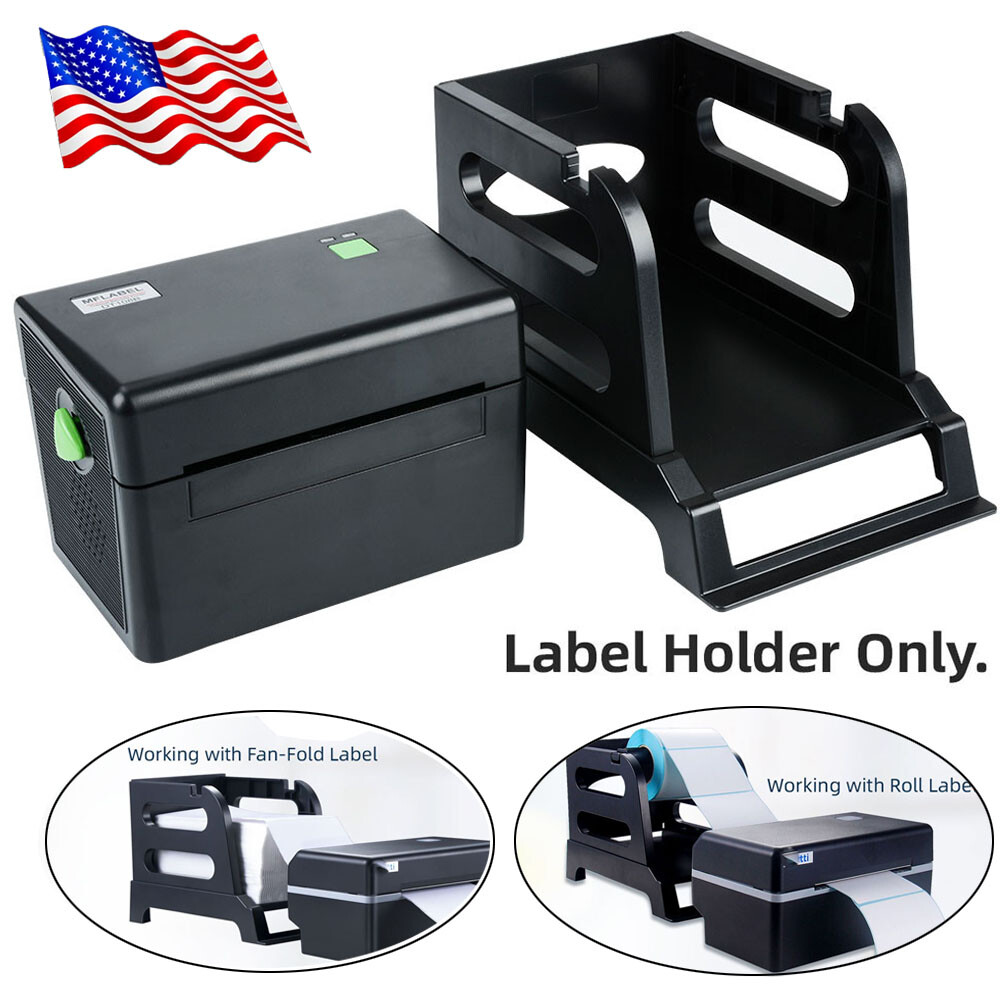 Thermal Label Printers Holder for Rolls FanFold Labels For Zebra Rollo ...