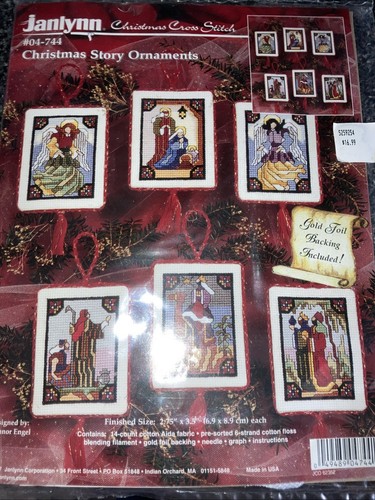new janlynn cross stitch Nativity Scene Ornaments #04-744 | eBay