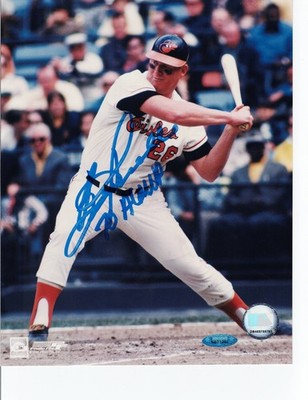 Orioles Boog Powell Autographed 8x10 Color Photograph Tristar