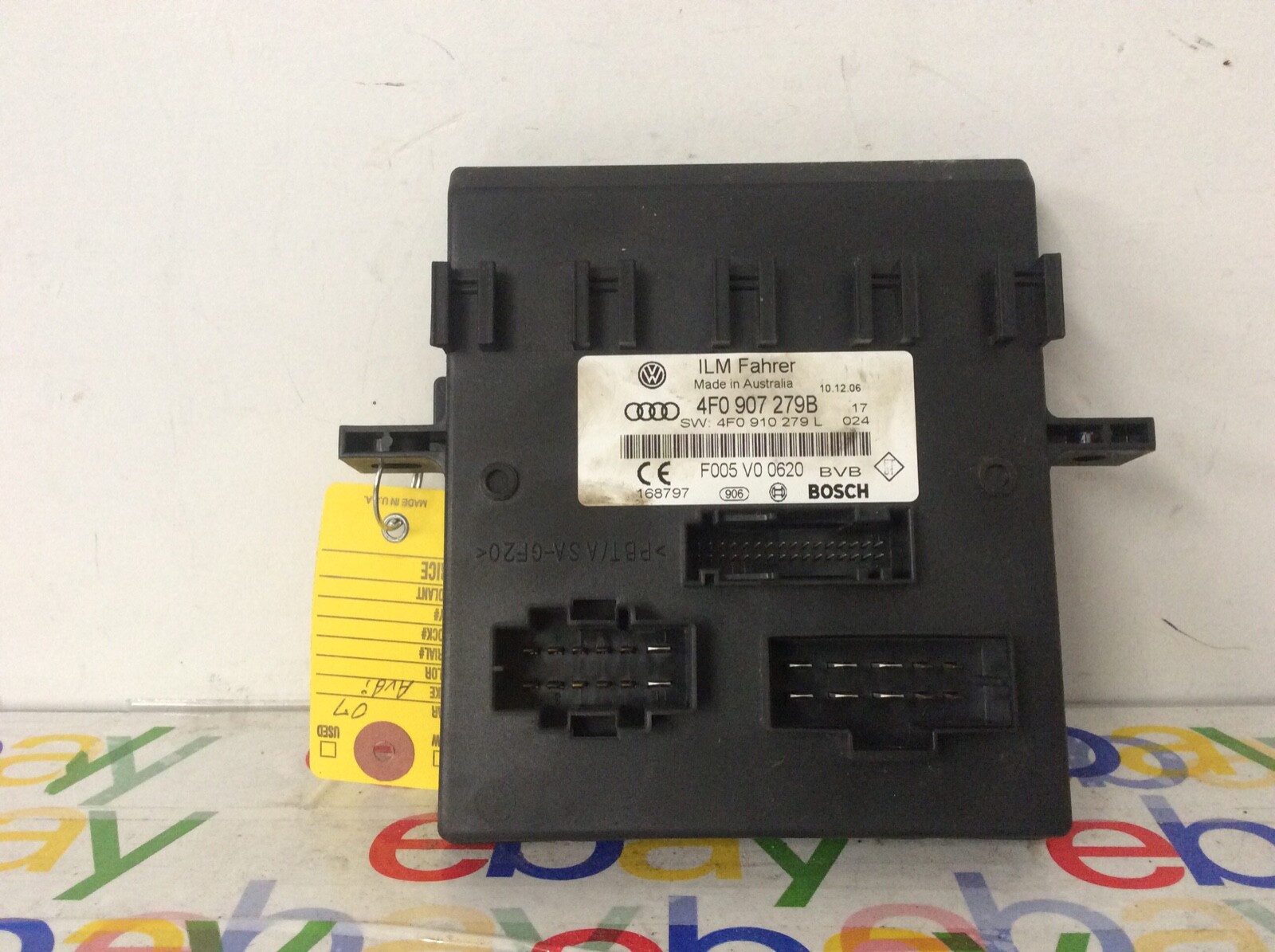2006 AUDI A6 On Board Power Supply Control Module 4F0 907 279 B OEM 06 ...