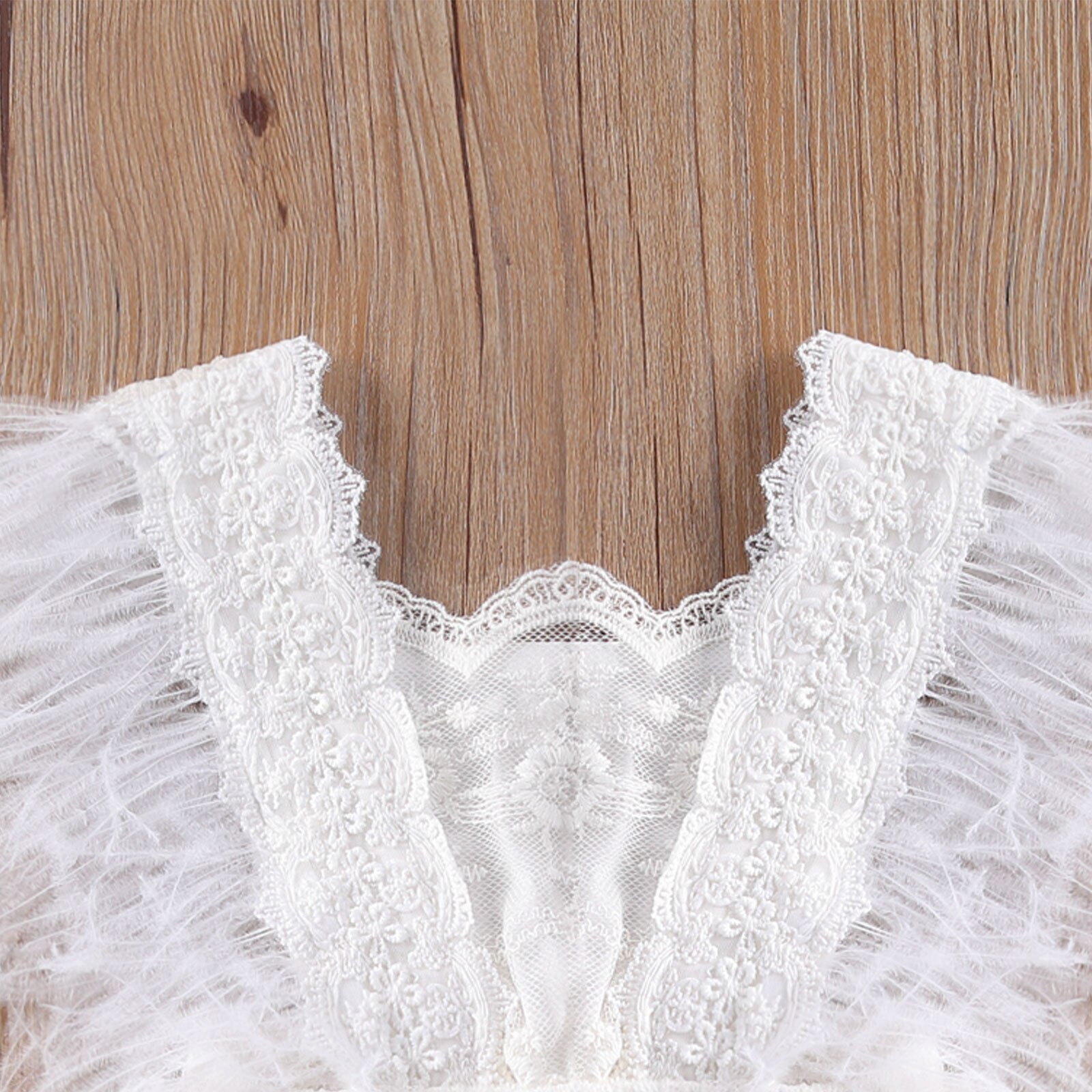 Lace Embroidery Romper Dress Sweet Fly Sleeve Backless White Jumpsuit ...