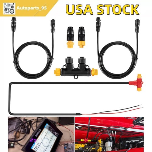 for Lowrance Simrad Garmin NMEA 2000 Dual Device Starter Kit Backbone ...