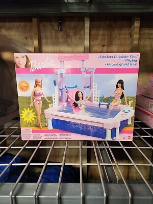 Vintage 2002 Mattel Barbie Fabulous Fountain Pool - 67390-91 Waterfall ...