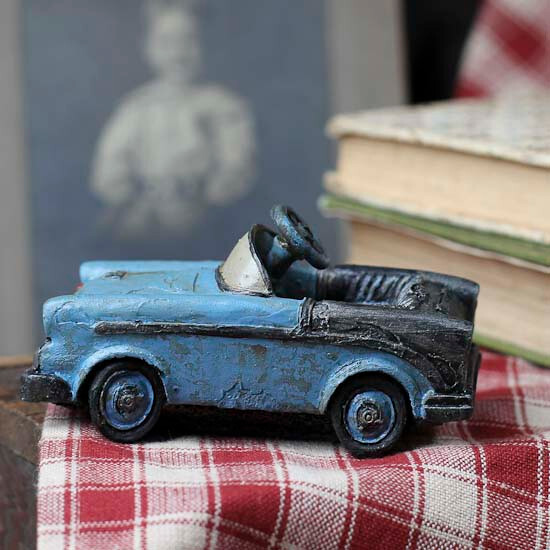 Pack of 6 Antique Blue 3-3/4" Resin Pedal Car Displays | eBay