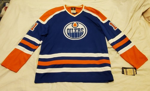 NWT Fanatics Vintage Edmonton Oilers Mark Messier Jersey - Blue - Men's ...