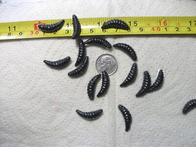 200-7/8"-crappie panfish-scent-grubs-soft plastic wax worms-jigs ...