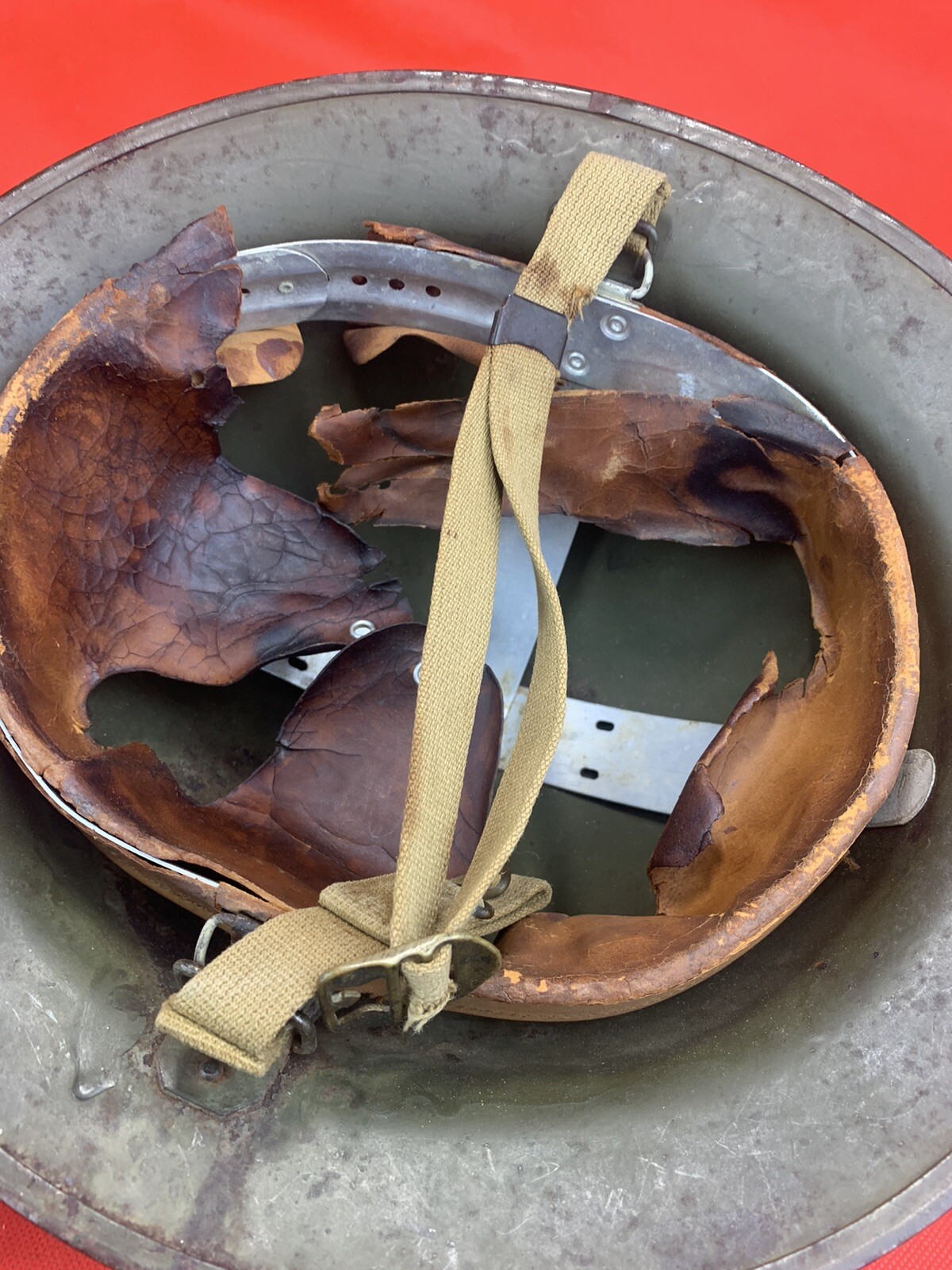 Original WW2 US Kelly Helmet Pacific Theatre Guadalcanal | eBay