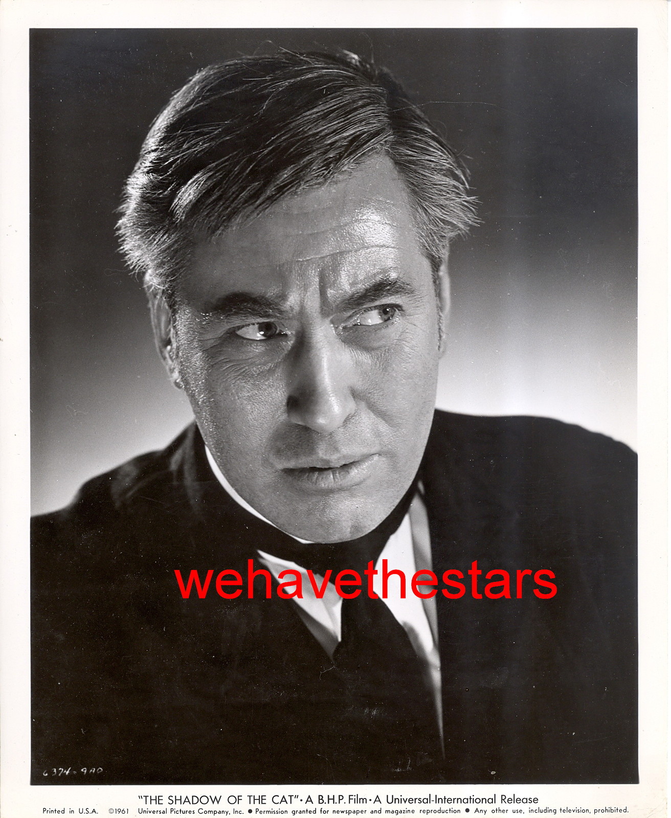 Vintage Andrew Crawford CHARACTER ACTOR '61 SHADOW OF CAT Horror Pub ...