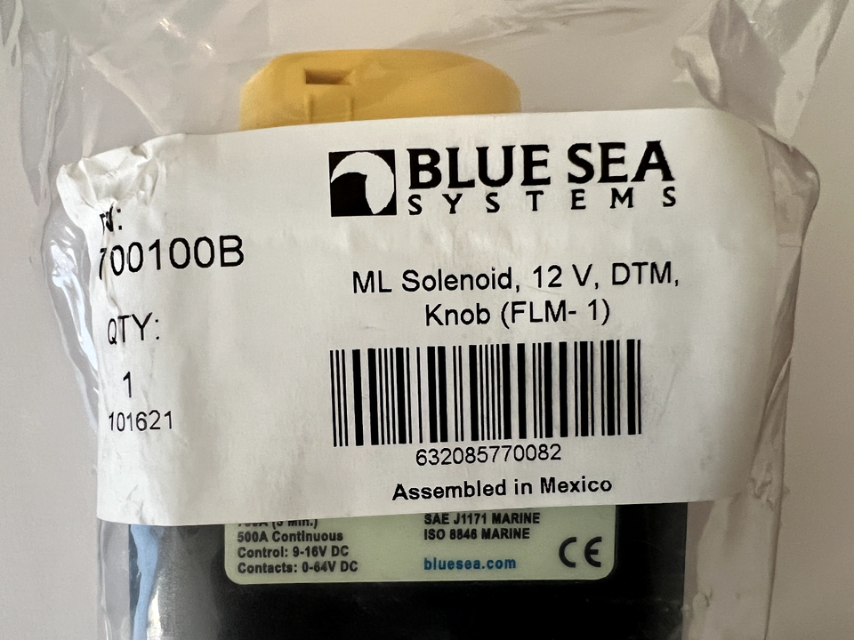 Blue Sea Systems NEW OEM SURPLUS 7700 ML-RBS Remote Battery Switch 12V ...