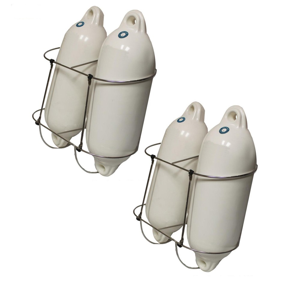 2x Boat Fenders Holders 11-1/2'' Marine Fender Double Racks 304 ...