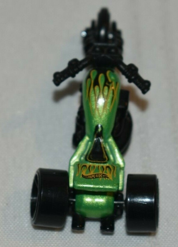 Hot Wheels Black and Green Motorcycle Made in Malaysia Y2485 | eBay