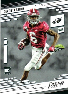 2021 PANINI PRESTIGE DEVONTA SMITH RC ROOKIE FOOTBALL CARD #211 | eBay