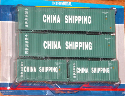 HO ATHEARN 27893 CONTAINER ASSORTMENT 4-PACK CHINA SHIPPING | eBay