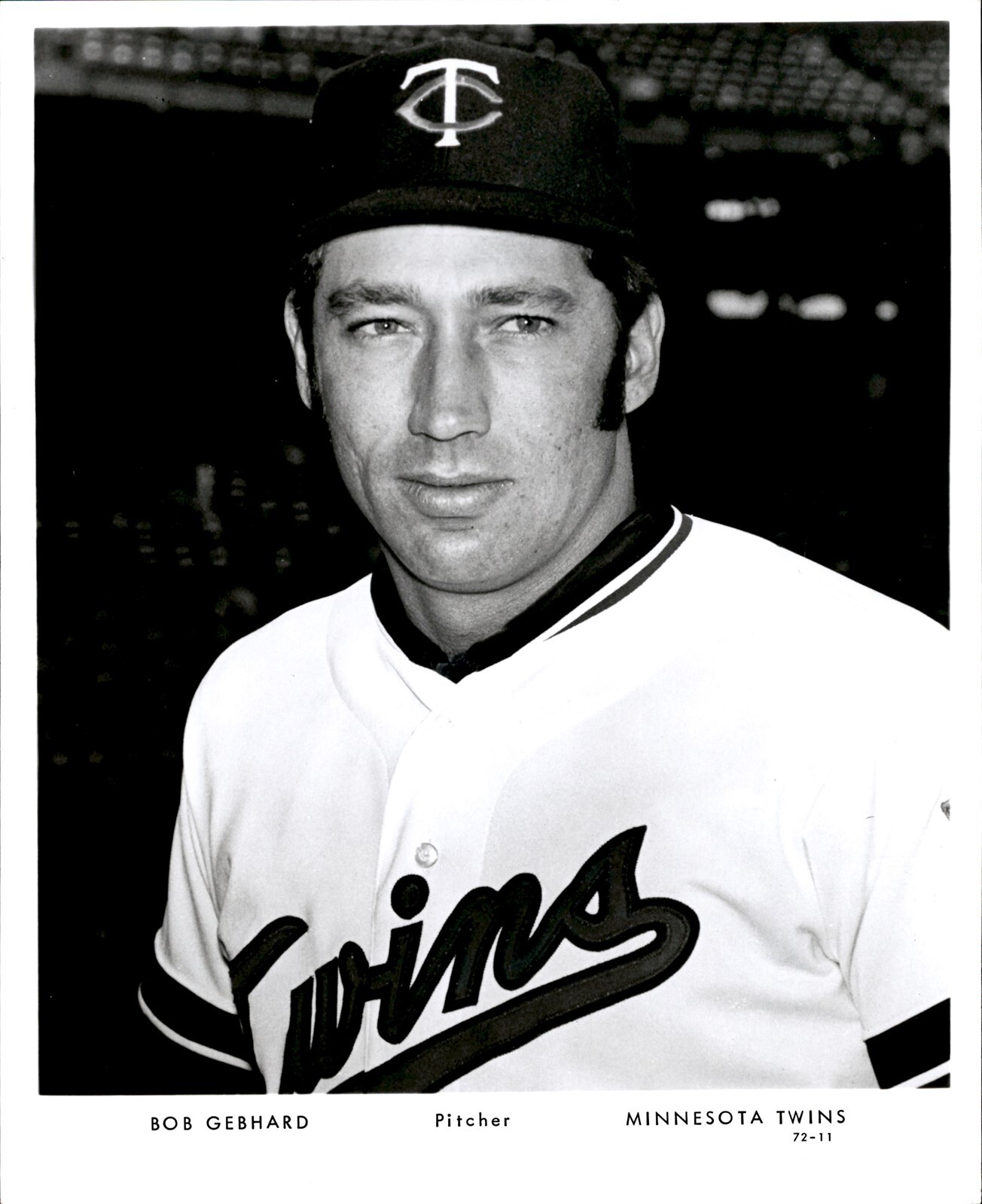 PF2 Original Photo BOB GEBHARD 1972-72 MINNESOTA TWINS PITCHER MLB ...