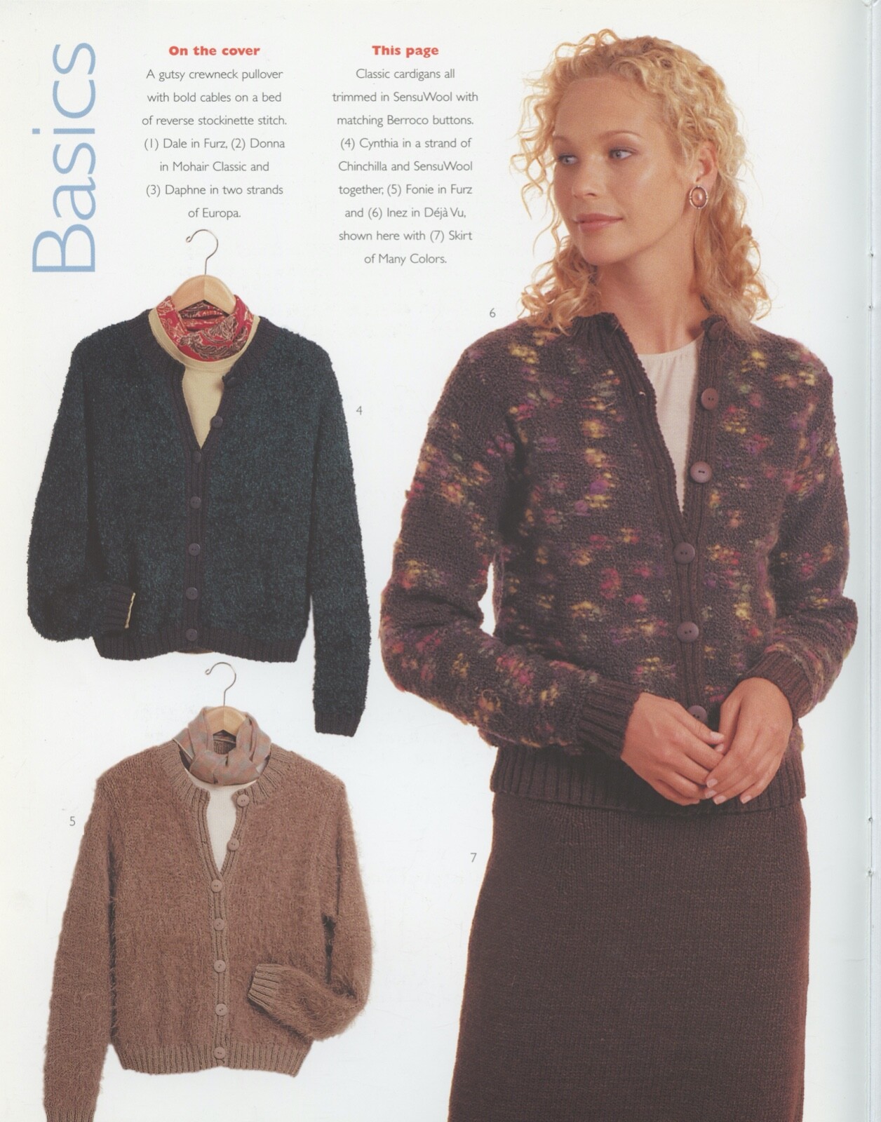 Berroco Knitting Pattern Book Brochure 185 Basics 4 Sweaters 3 Ways | eBay