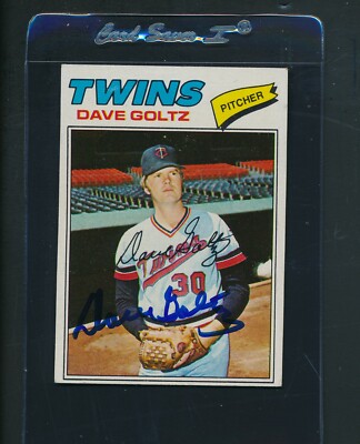 1977 Topps #321 Dave Goltz Twins Signed Auto *A9913 | eBay
