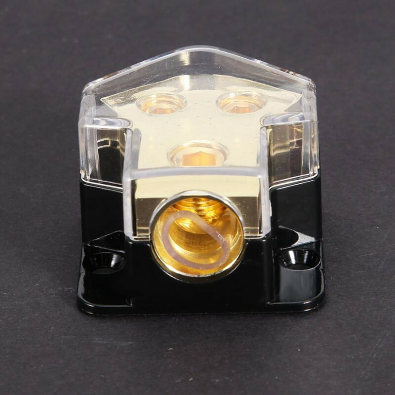 2 Way Power Distribution Block Power/Ground Splitter 0/4gauge AWG for ...