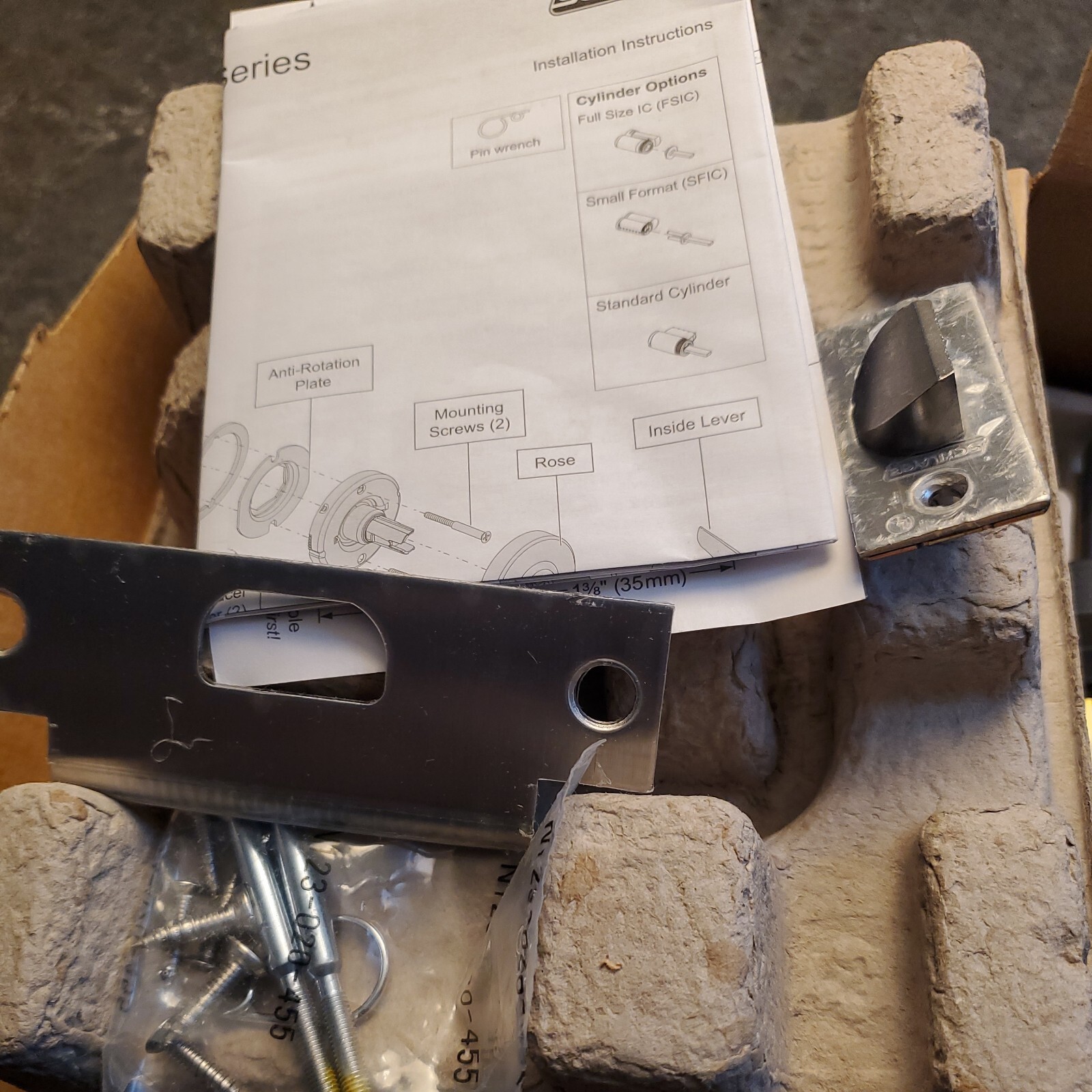 Schlage ND10S RHO 626 Passage Door Lever - Silver for sale online | eBay