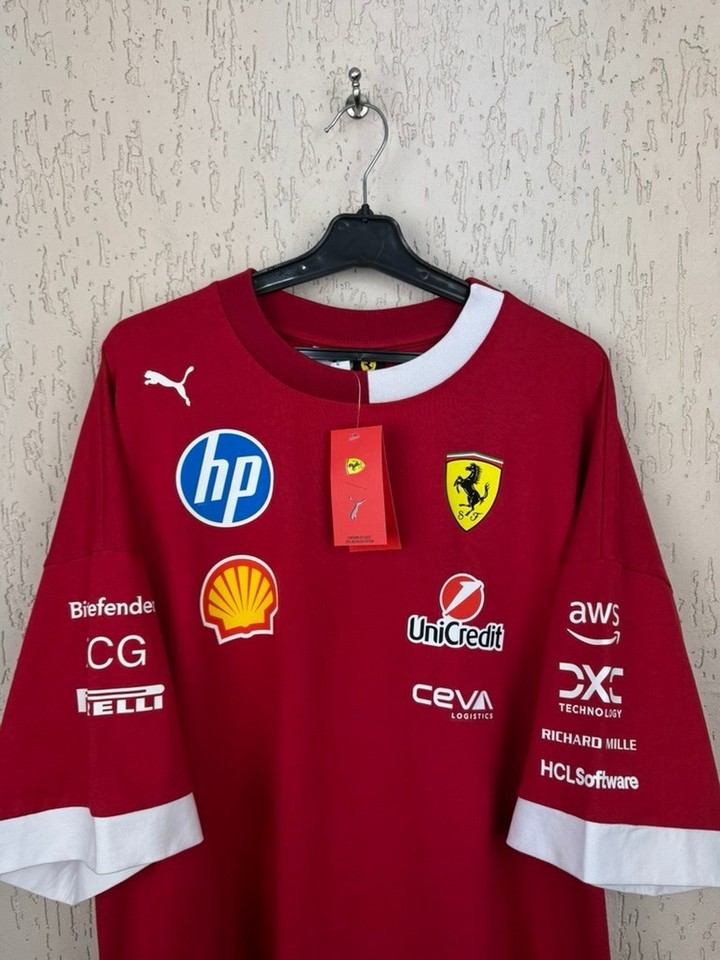 Scuderia Ferrari F1 Official PUMA Team Oversized Driver T-shirt 2025 XL ...