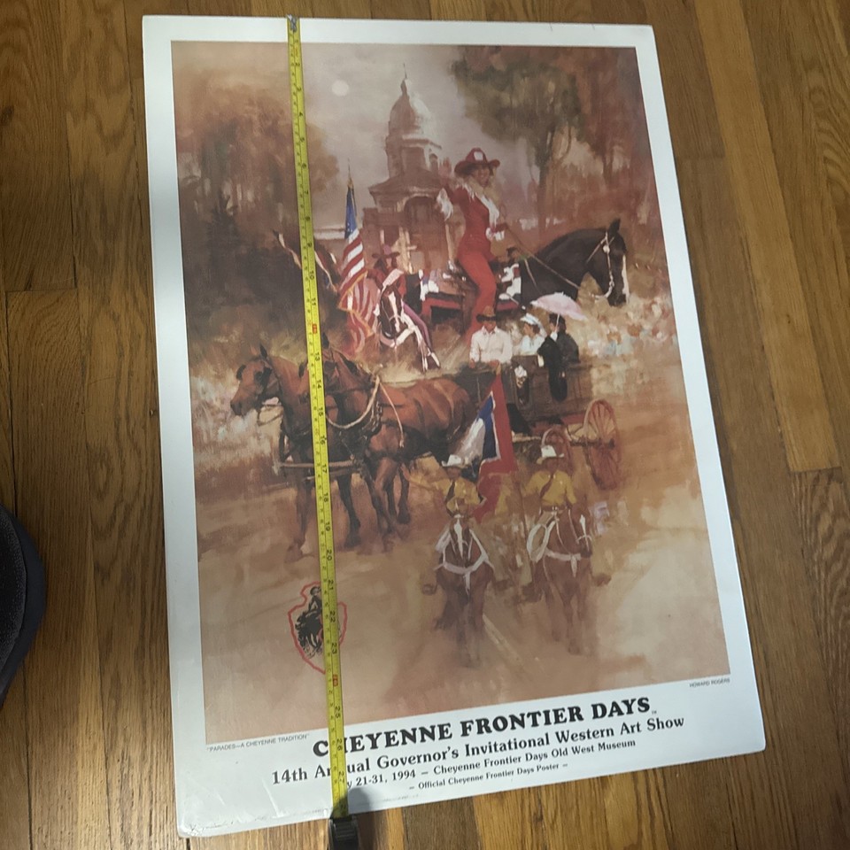 Official Cheyenne Frontier Frontier Days Poster July 21-31, 1994 ...