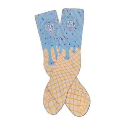 Baseball Lifestyle 101 Ice Cream Socks - blue Brand New BSBL Drip BL101 ...