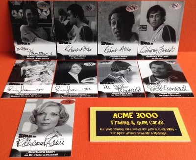 Gerry Anderson Space 1999 Unstoppable Black & White Proof Autograph Set ...