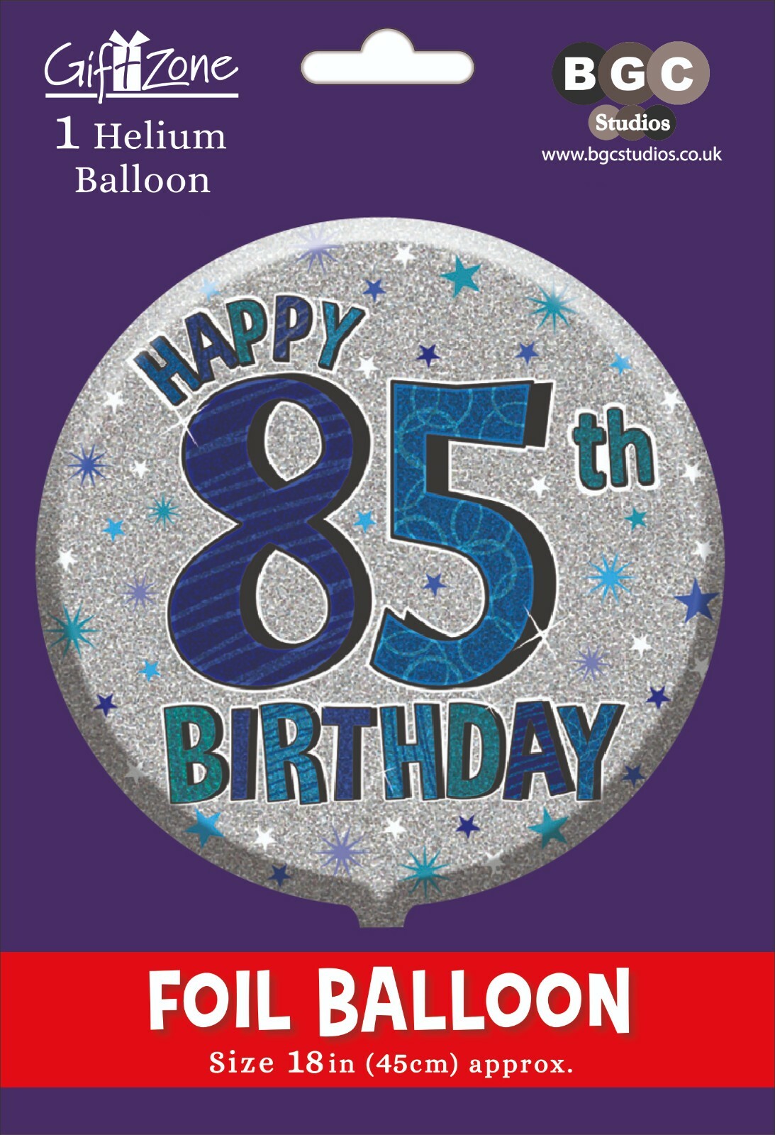 AGE 85 85TH EIGHTY FIVE HAPPY BIRTHDAY PARTY FOIL HELIUM BALLOON-MALE ...