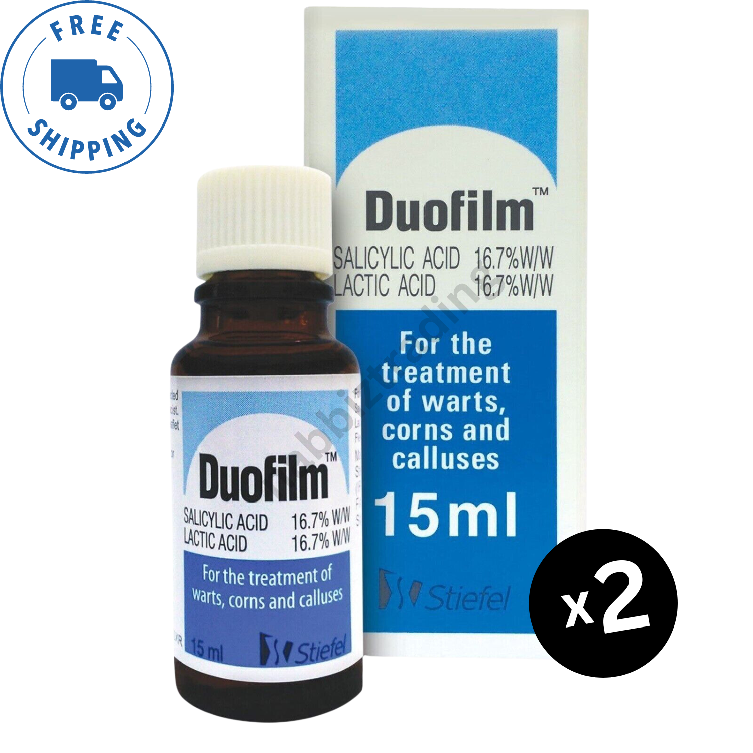 2x DUOFILM 15ml REMOVE PLANTAR WART, CORN AND CALLUS SALICYLIC ACID ...