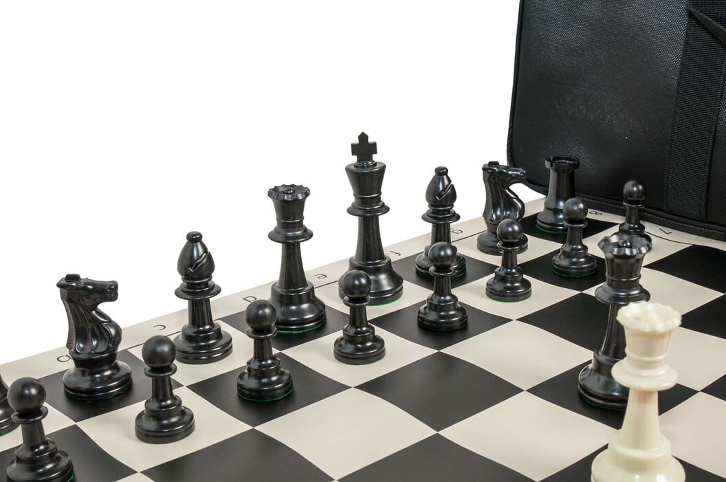 Supreme Triple Weighted Chess Set Combo - Black | eBay