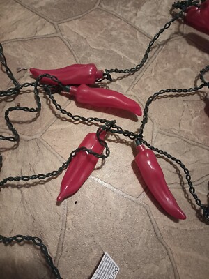 30 Vintage Red Chilli Pepper Hanging Lights Please Read | eBay